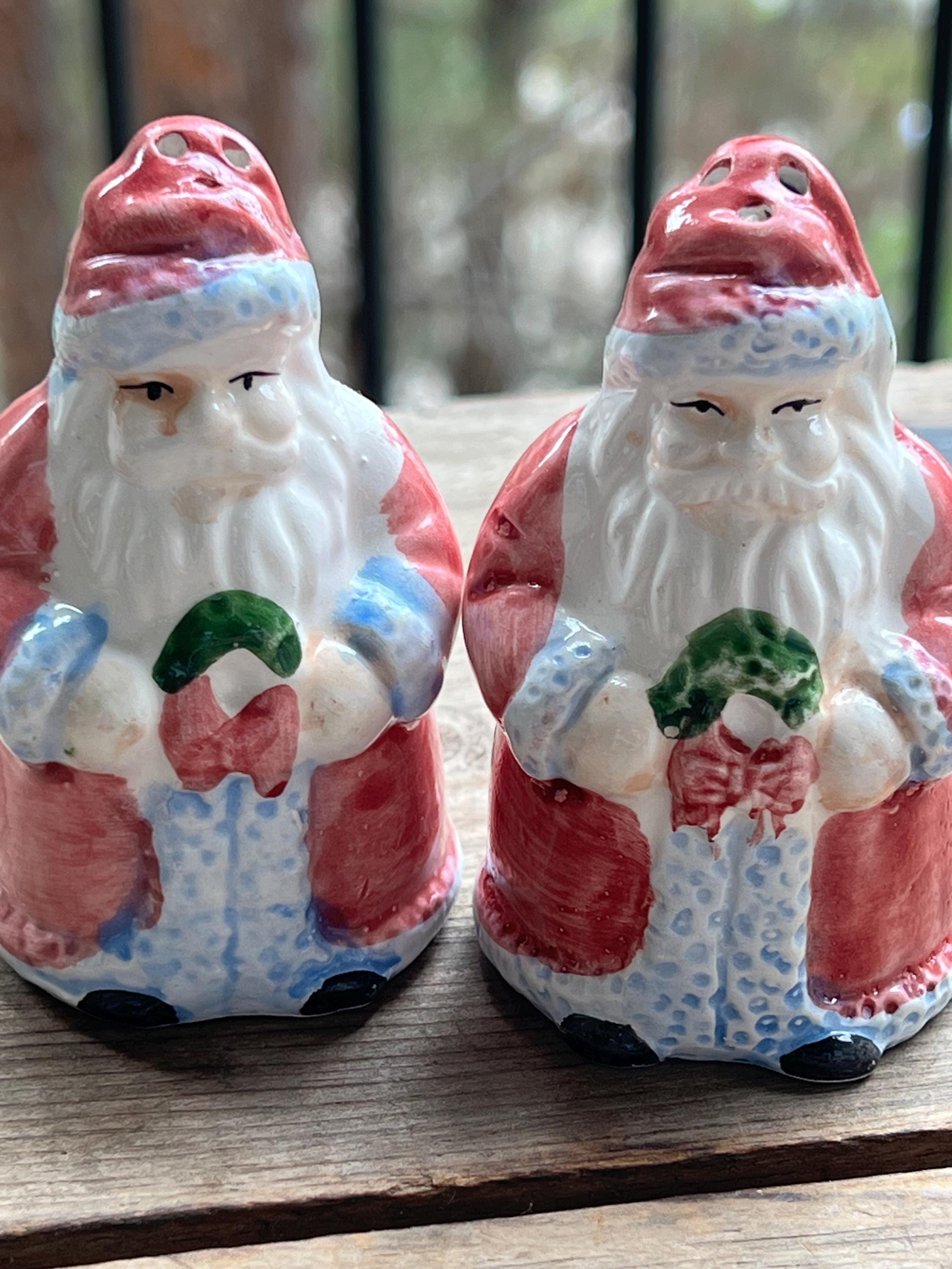 Vintage Santa Salt & Pepper Shakers - Etsy