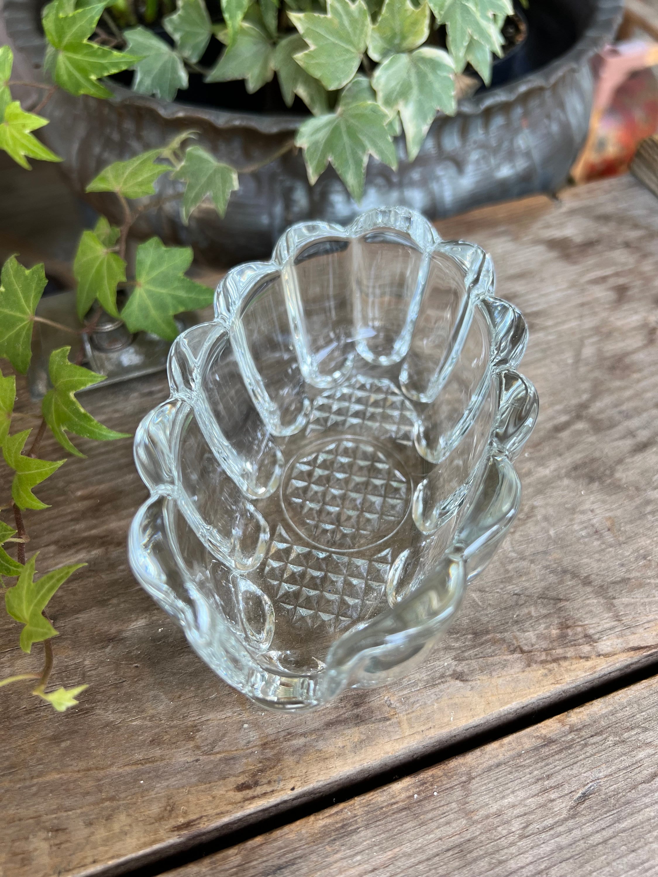 Pair of Vintage Princess House Glass Silverware Holders - Etsy