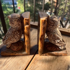 Handpainted, Handcrafted Owl Bookends From Whittier CA - Etsy
