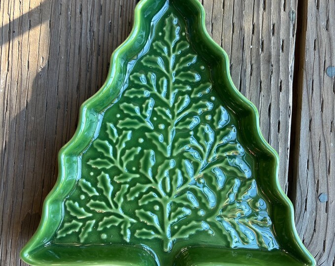 Hallmark Christmas Tree Serving Candy Dish | Plate | Tray - Etsy