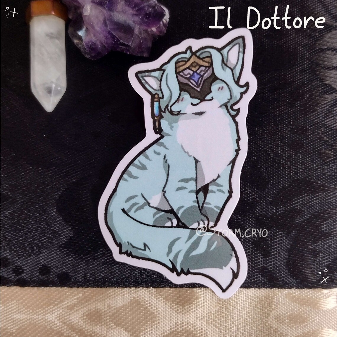 Fatui Harbingers Cats Genshin Impact Vinyl Stickers Il Dottore ...