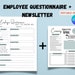 Employee Favourites Survey, Fillable PDF Survey, Customized, Editable ...