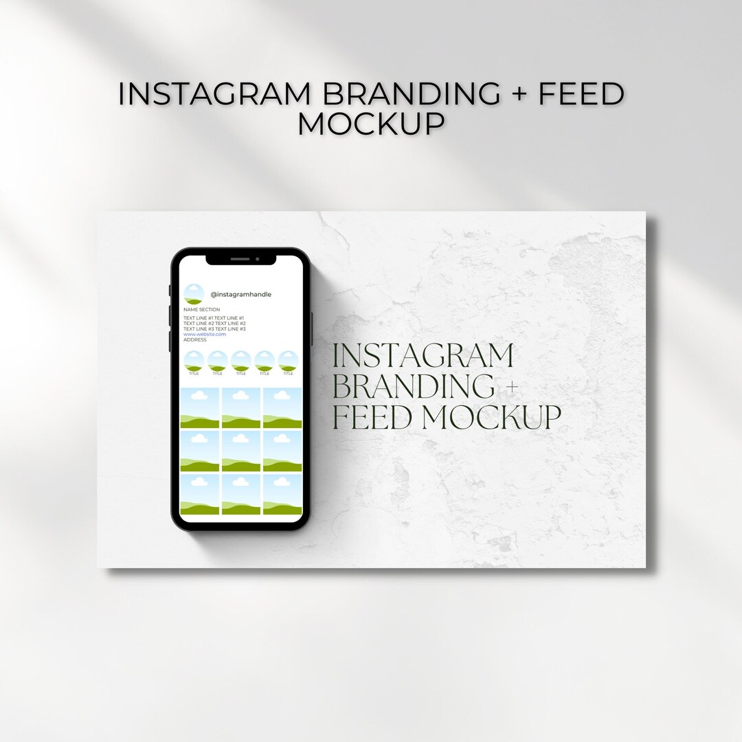 Instagram Branding Feed Mockup | Social Media Templates (canva) - Etsy