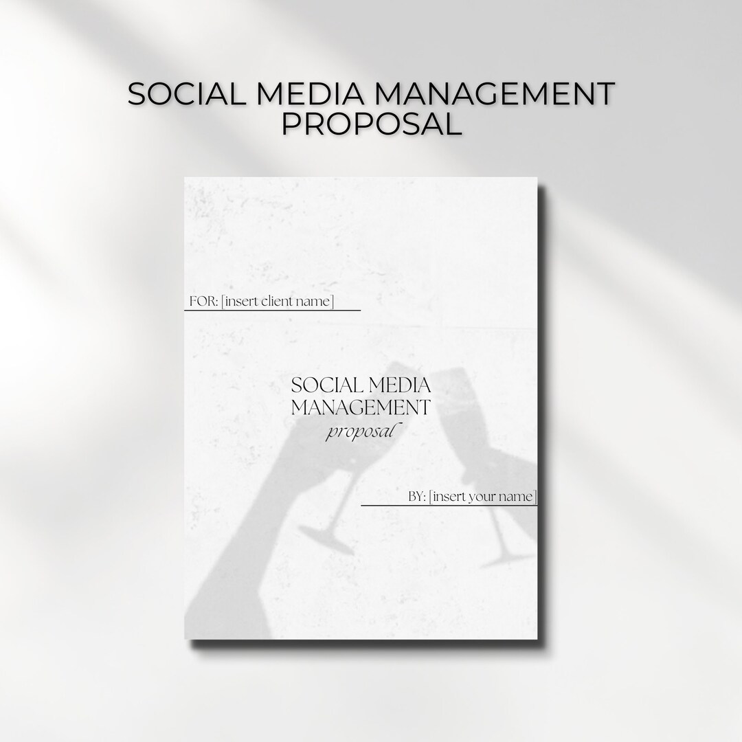 Social Media Management Proposal Template Canva Editable Template ...