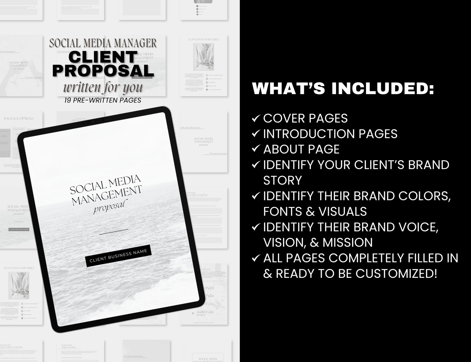 Social Media Manager Proposal Template | Canva Editable Template ...