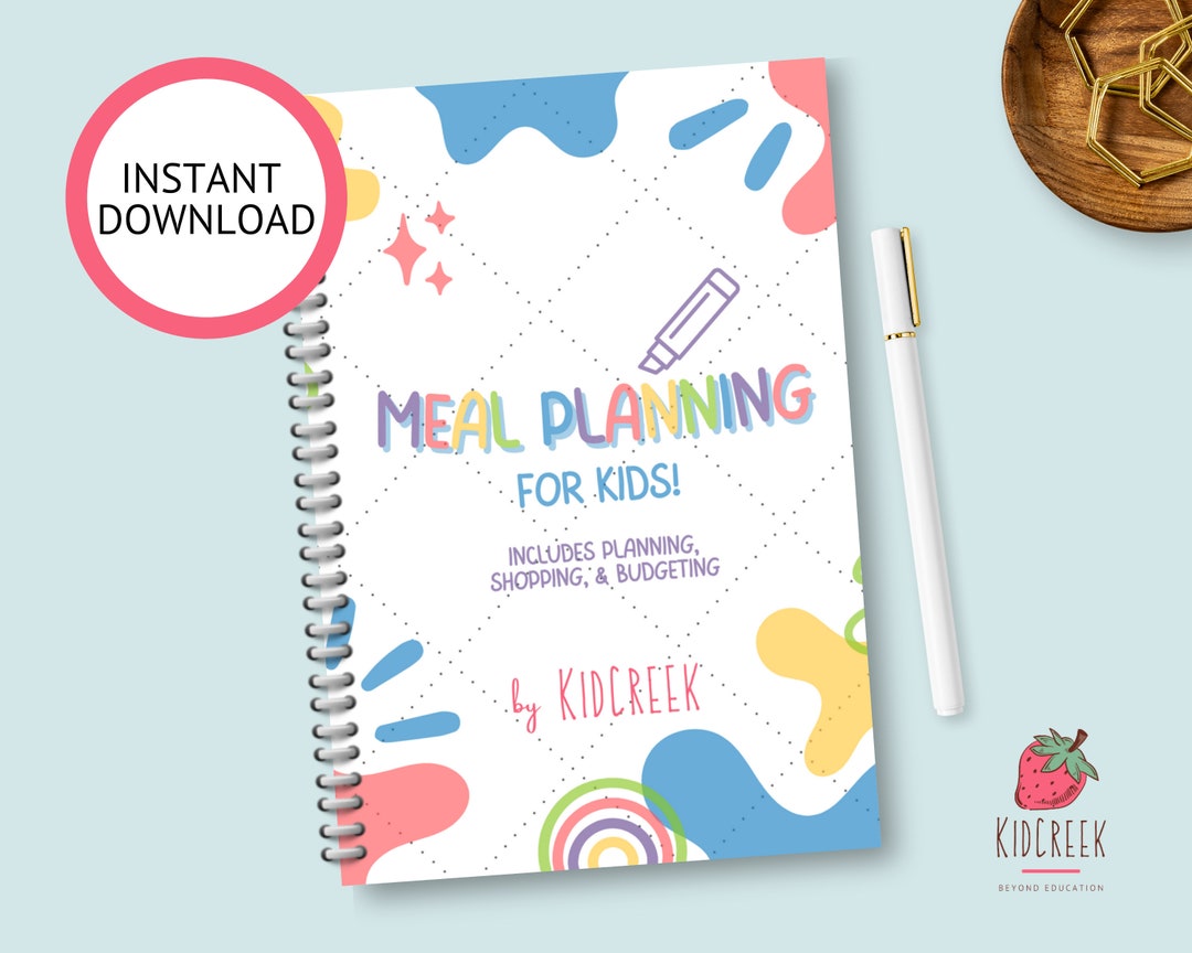 Meal Planning for Kids Printable Curriculum, Homeschool Learning, Life ...