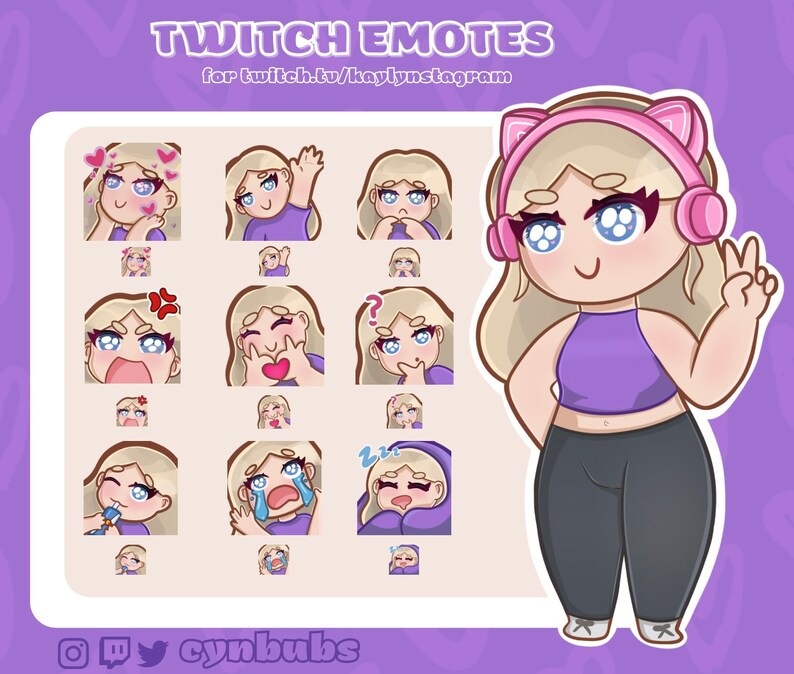 Custom Emote Commissions for Twitch Discord Youtube and - Etsy