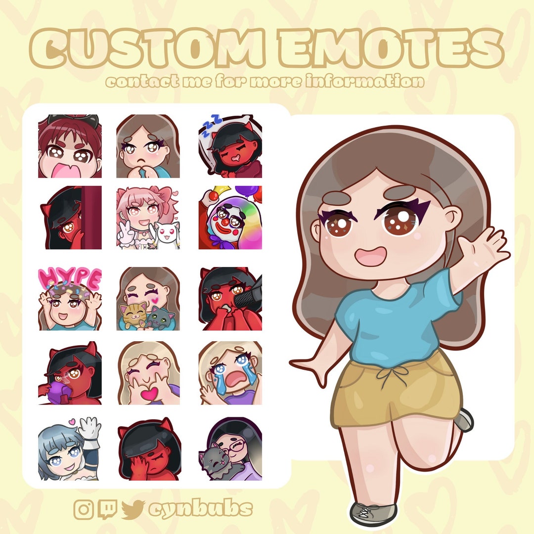 Custom Emote Commissions for Twitch, Discord, Youtube and More! - Etsy