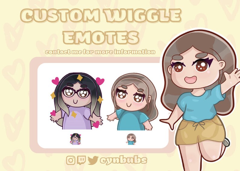 Custom Animated Wiggle Emote Commission Animated Emotes for Twitch and ...