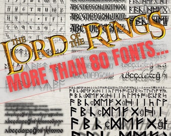 Lord of Rings Font - Etsy