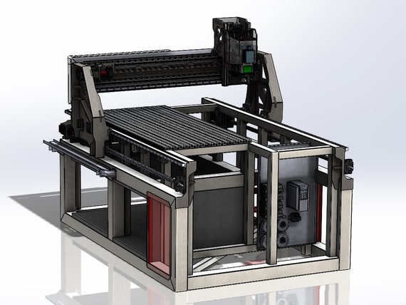Cnc Router Build Design Digital 3d Files Diy Heavy Etsy