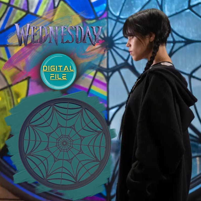 Wednesday Window Stl Colorful Window STL Wednesday Wndow - Etsy