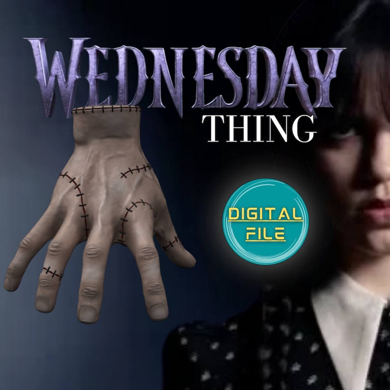 Wednesday Thing Stl Wednesday 3D Stl Model Mercredi Mittwoch - Etsy España