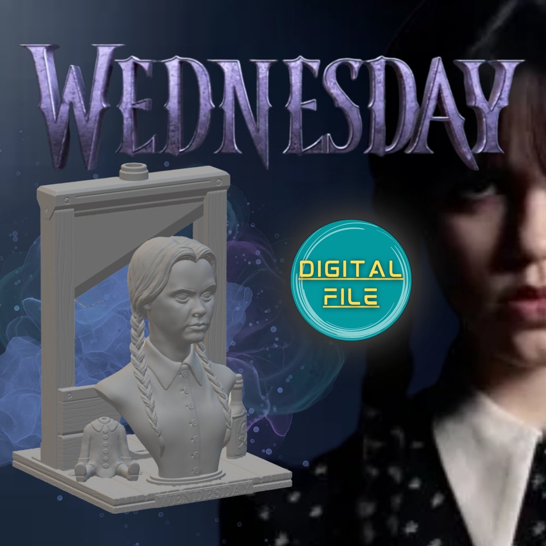 Wednesday, Addams Bust, Wednesday 3D Stl, Wednesday Bust, High ...