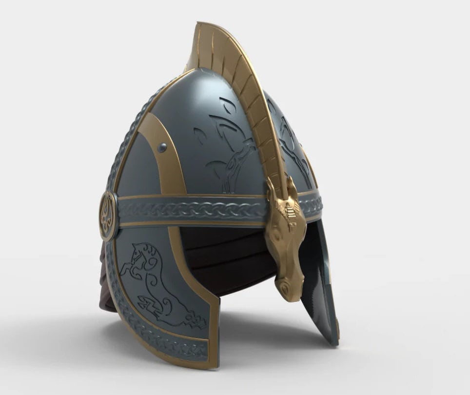Helmet of Eomer, 3D STL Files, Lord of the Rings for 3D Printers, Lotr ...