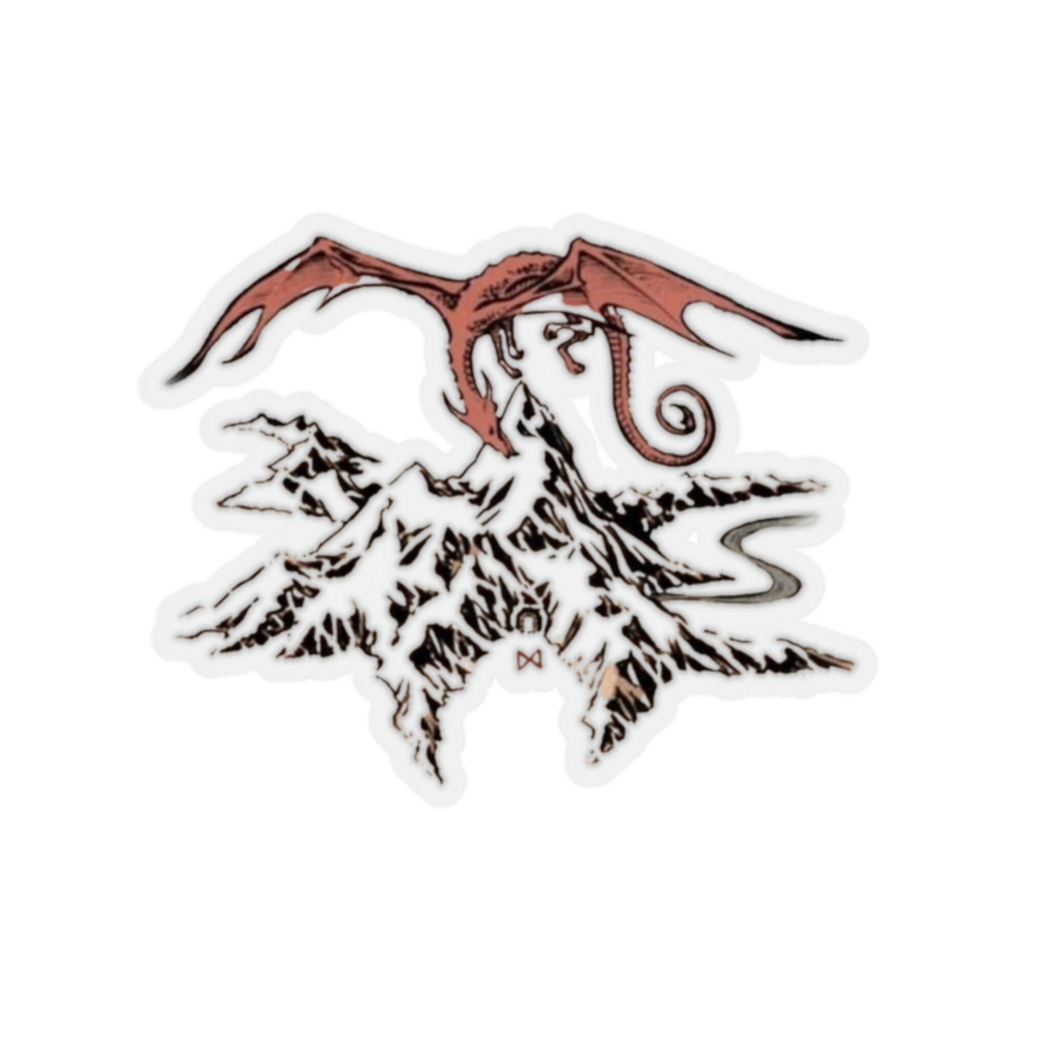 Lord of the Rings Sticker, Smaug Kiss-cut Stickers, Lonely Mountain ...