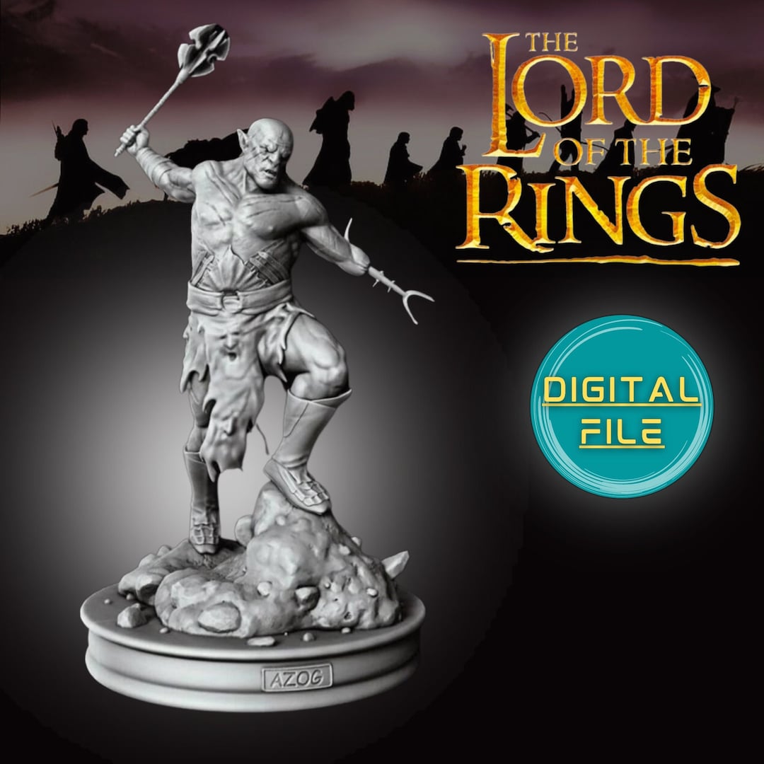 Le Seigneur des Anneaux, Lotr Azog Stl, Lotr Stl Miniature, Diy Lotr ...