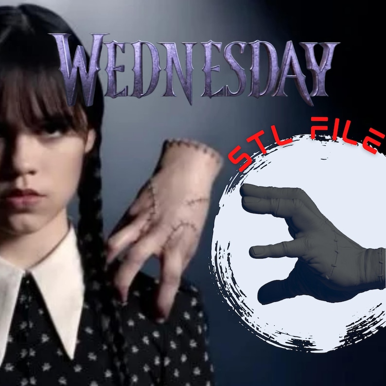 Wednesday Thing Stl Wednesday 3D Stl Model Mercredi Mittwoch - Etsy España