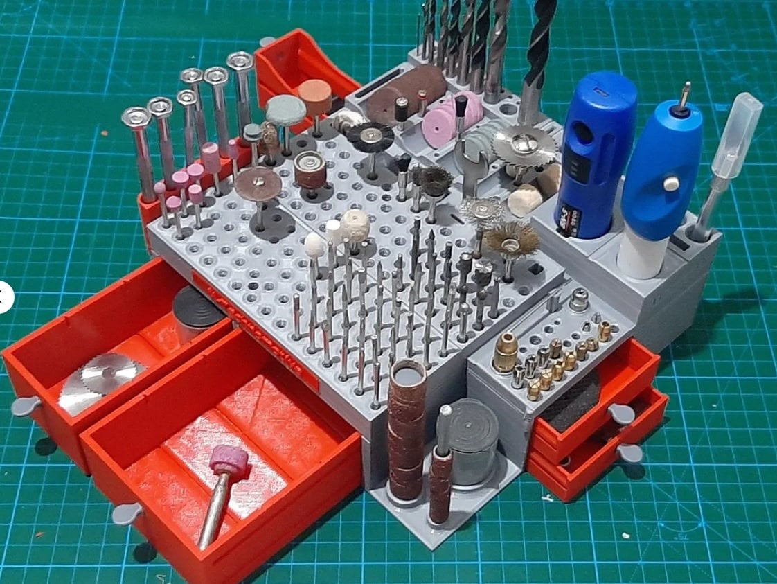Dremel Bits Organizer, Rotary Dremel Bits Storage, Special Design Tool ...