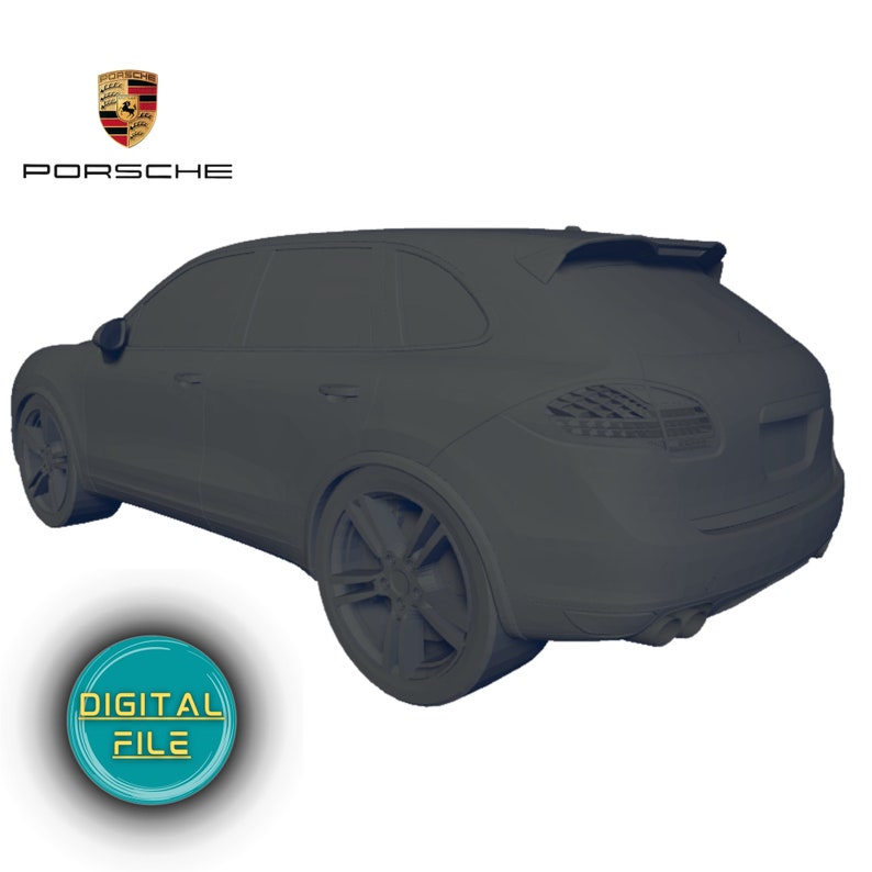 Porsche Cayenne Turbo SUV Stl File, Downloadable / Printable 3D Model ...