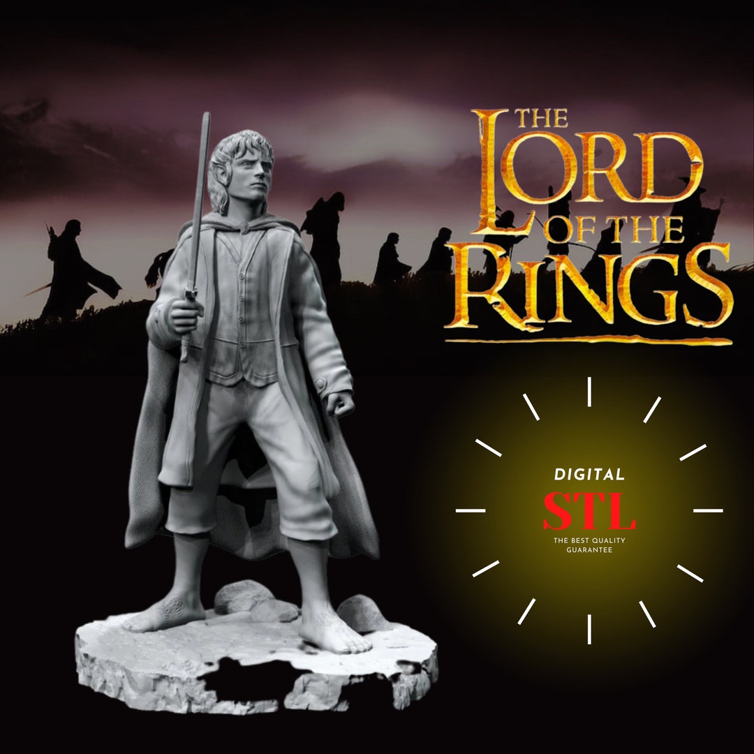Frodo Stl Lord of the Rings Figure Stl Frodo Baggins Lotr - Etsy