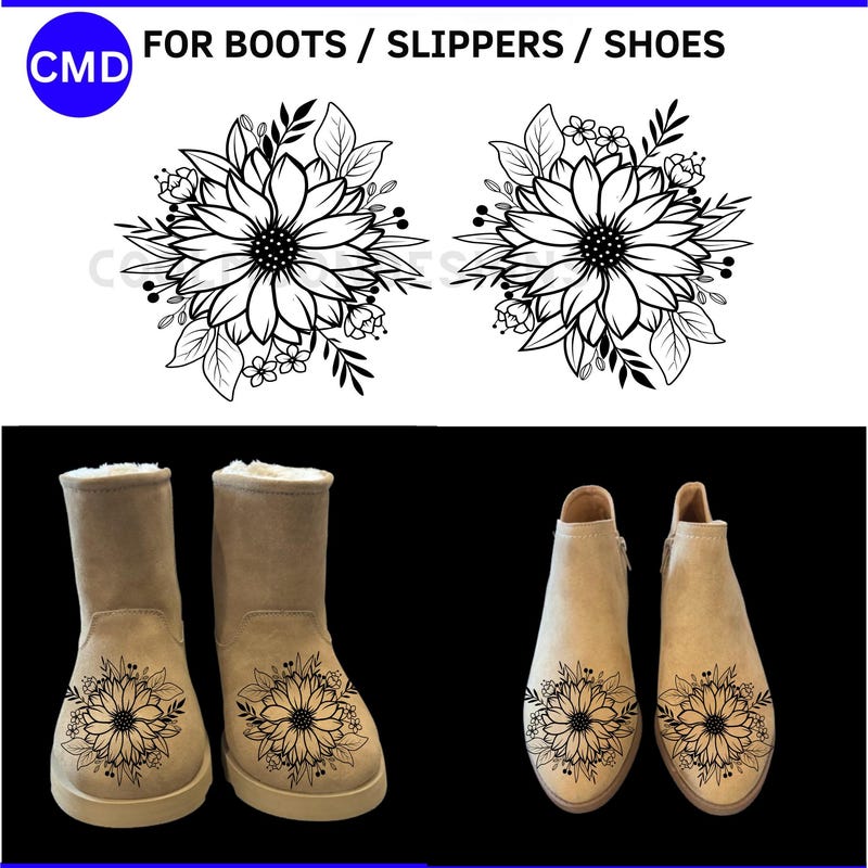 Boot Burning Pattern - Etsy