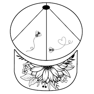 Sunflower Baseball Hat Burning Design | Hand Pyrography | Floral ...