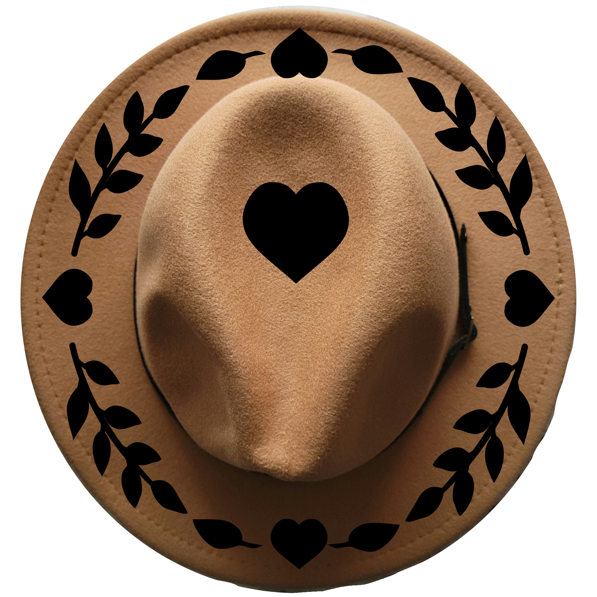 Stencils for Hat Burning PNG, Hearts and Vines Hat Burning Pattern ...