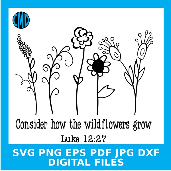 Consider How to Wildflowers Grow Svg - Etsy