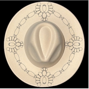 Traceable Squash Blossom Hat Burning Design, Pyrography Digital Pattern ...