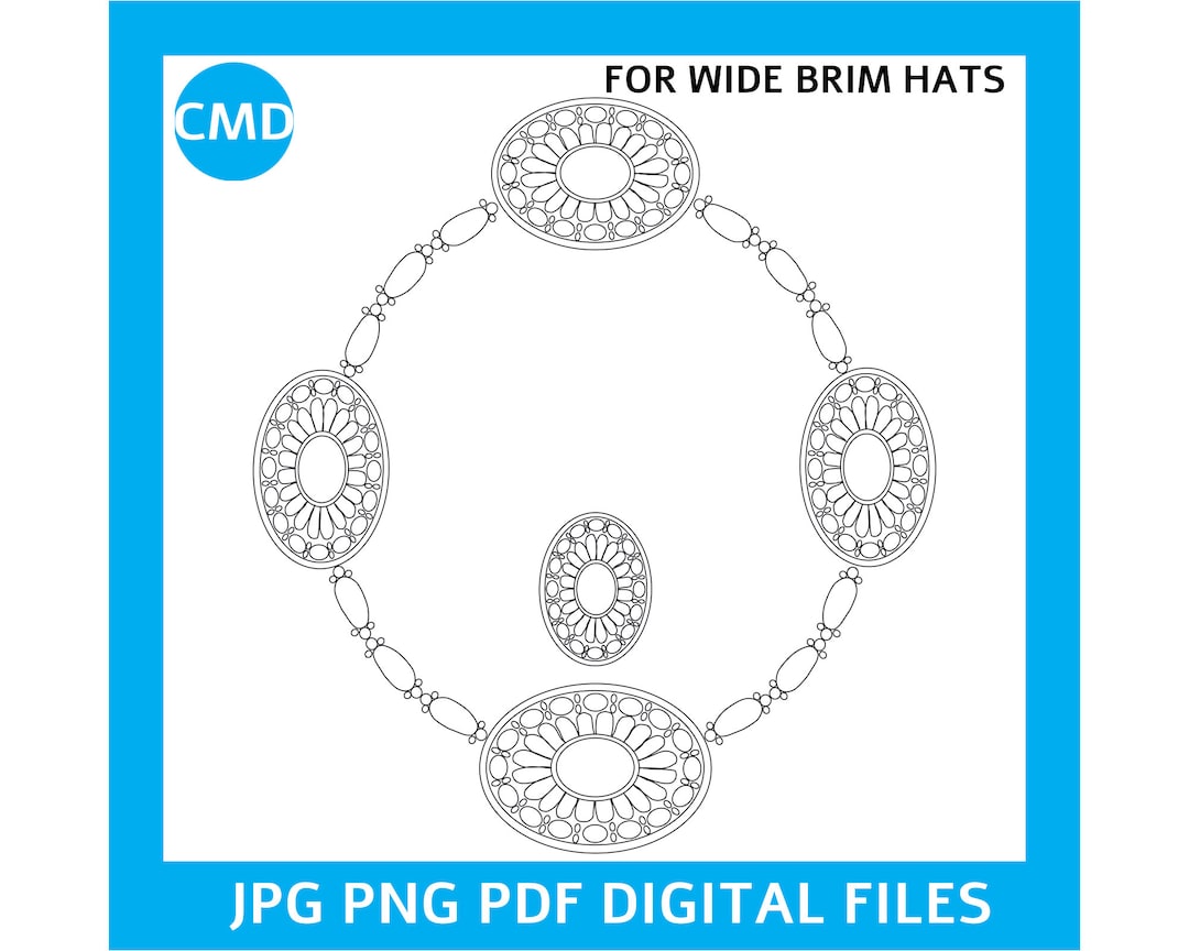 Western Buckle Hat Burning Design, DIY Pyrography Template,digital Png ...