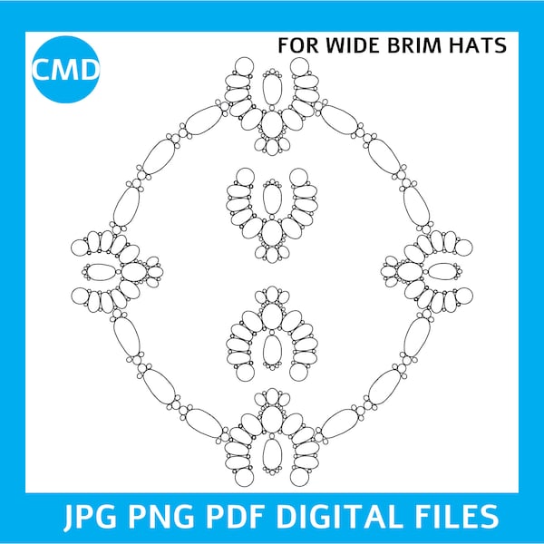 Wide Brim Hat Design Template - Etsy