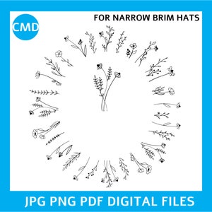 Traceable Hat Burning Design, Dandelion Pattern, Print Trace and Burn ...