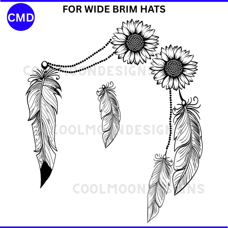 Black Sunflower Fedora - Etsy