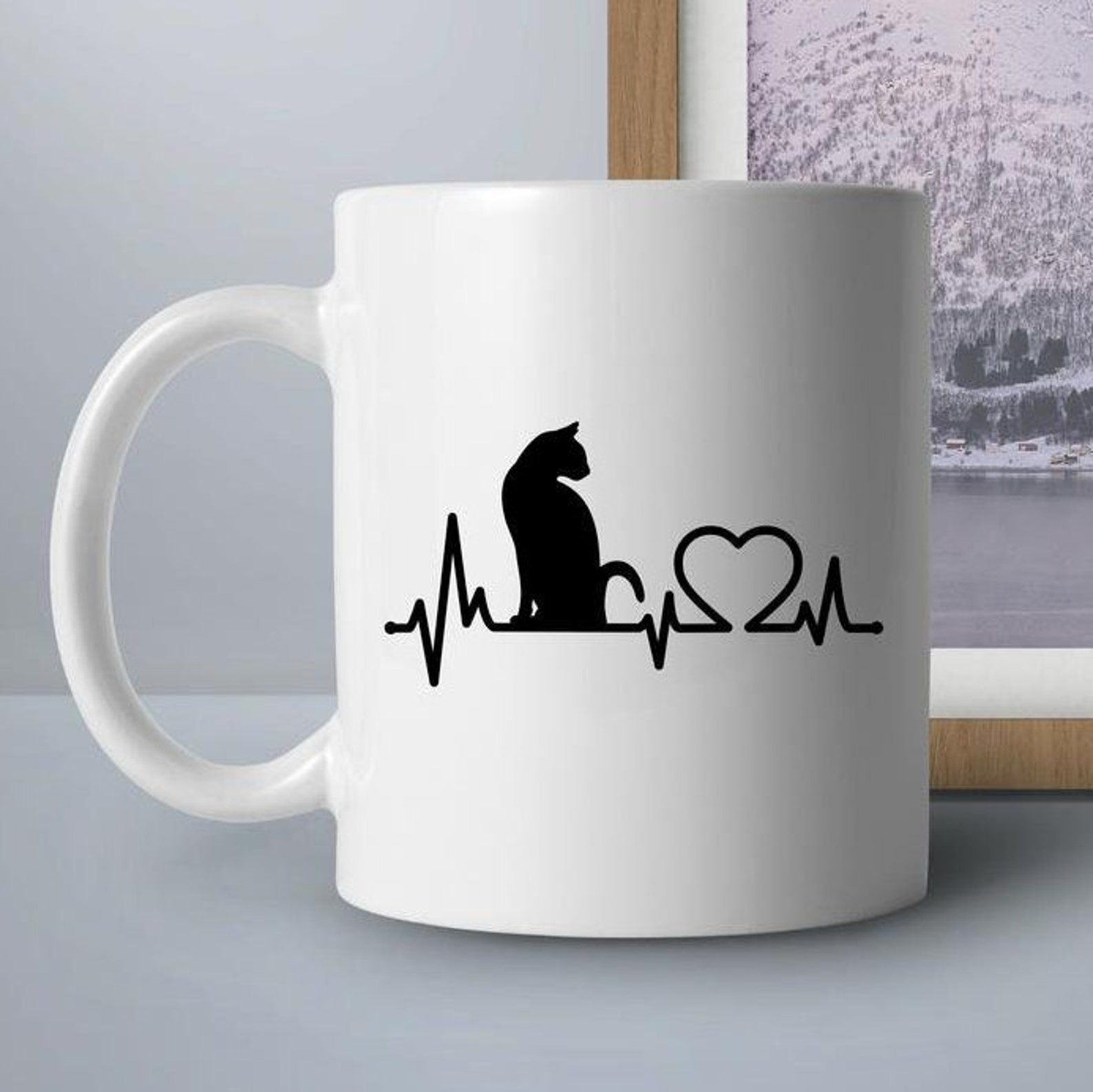 Cat Heartbeat Digital Download Files Kitten Pulse Instant - Etsy