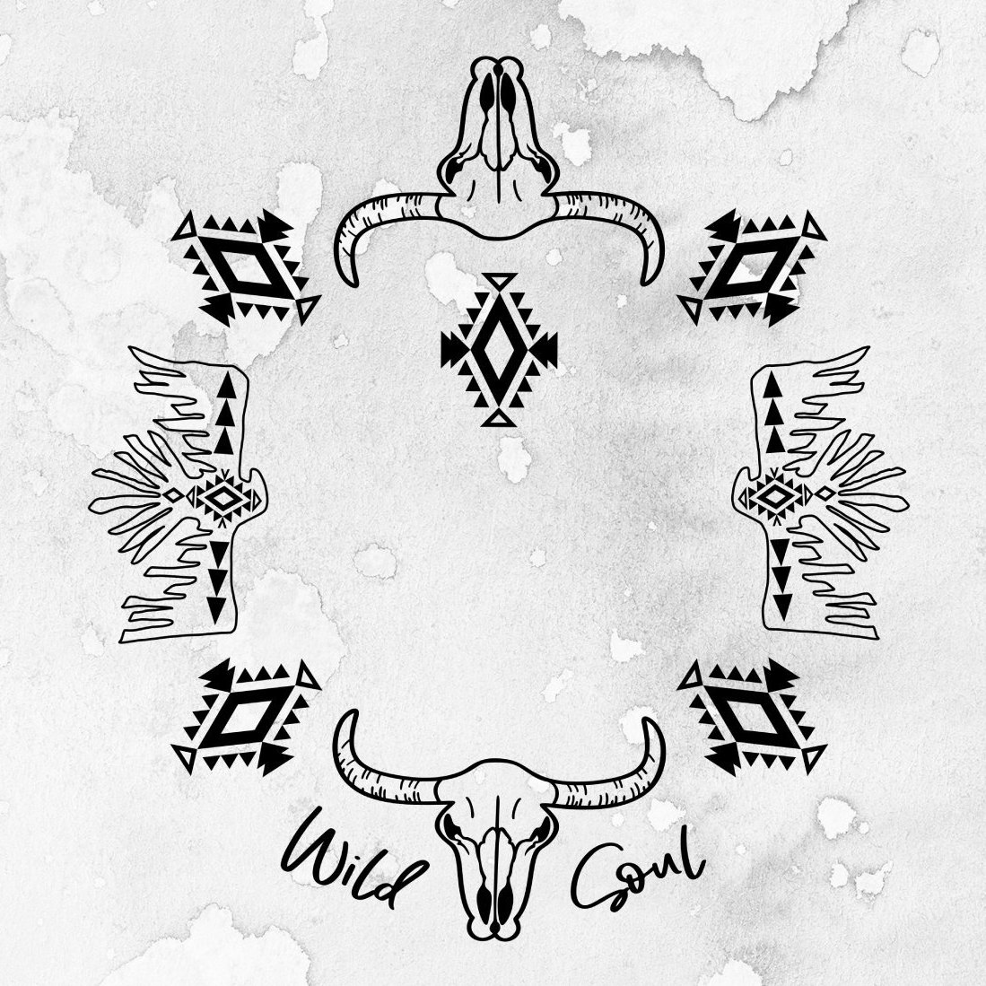 Western Hat Burning Design, Thunderbird, Cow Skull, Hat Burning Pattern ...