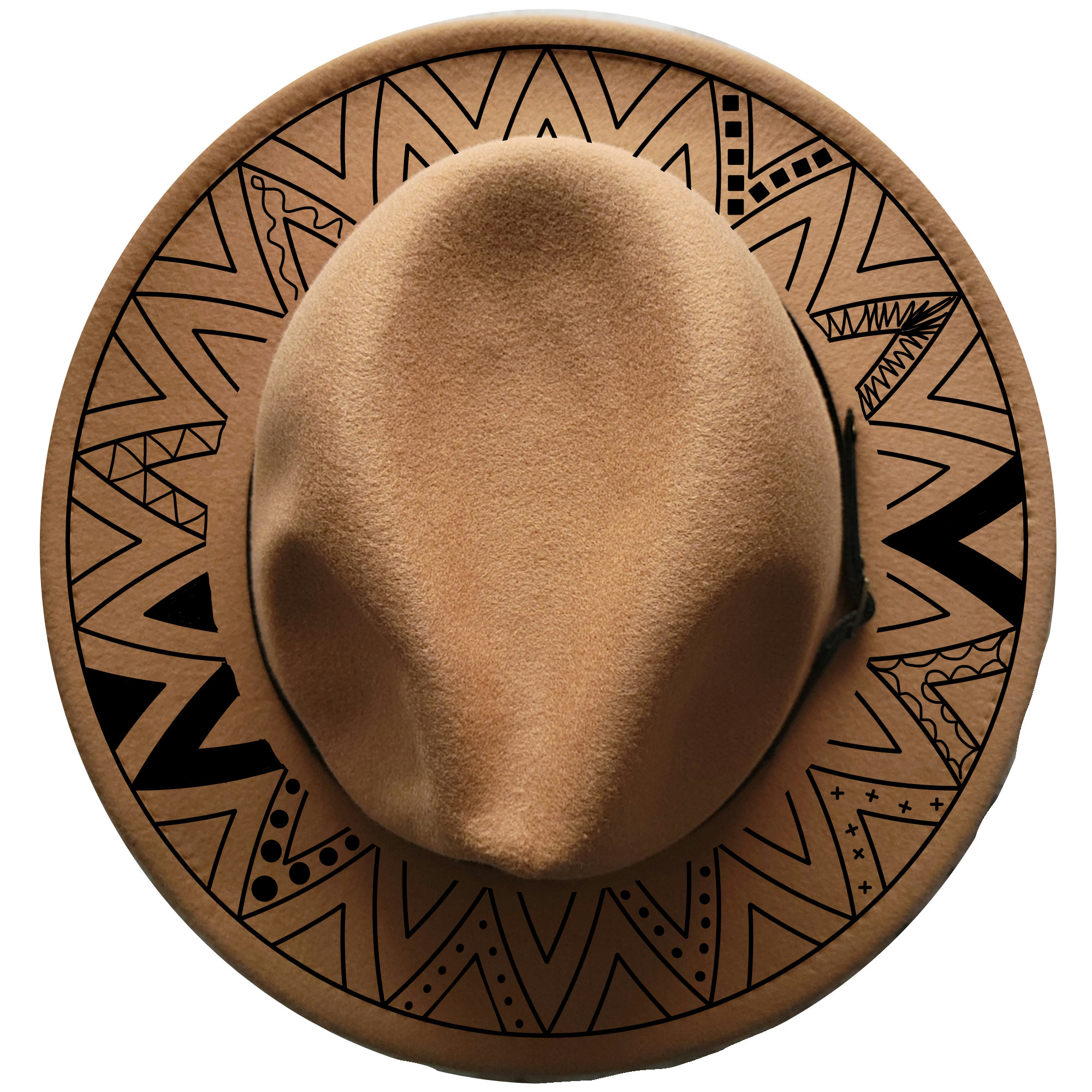 Traceable Hat Burning Design, Aztec Mandala Design, Print Trace Burn ...