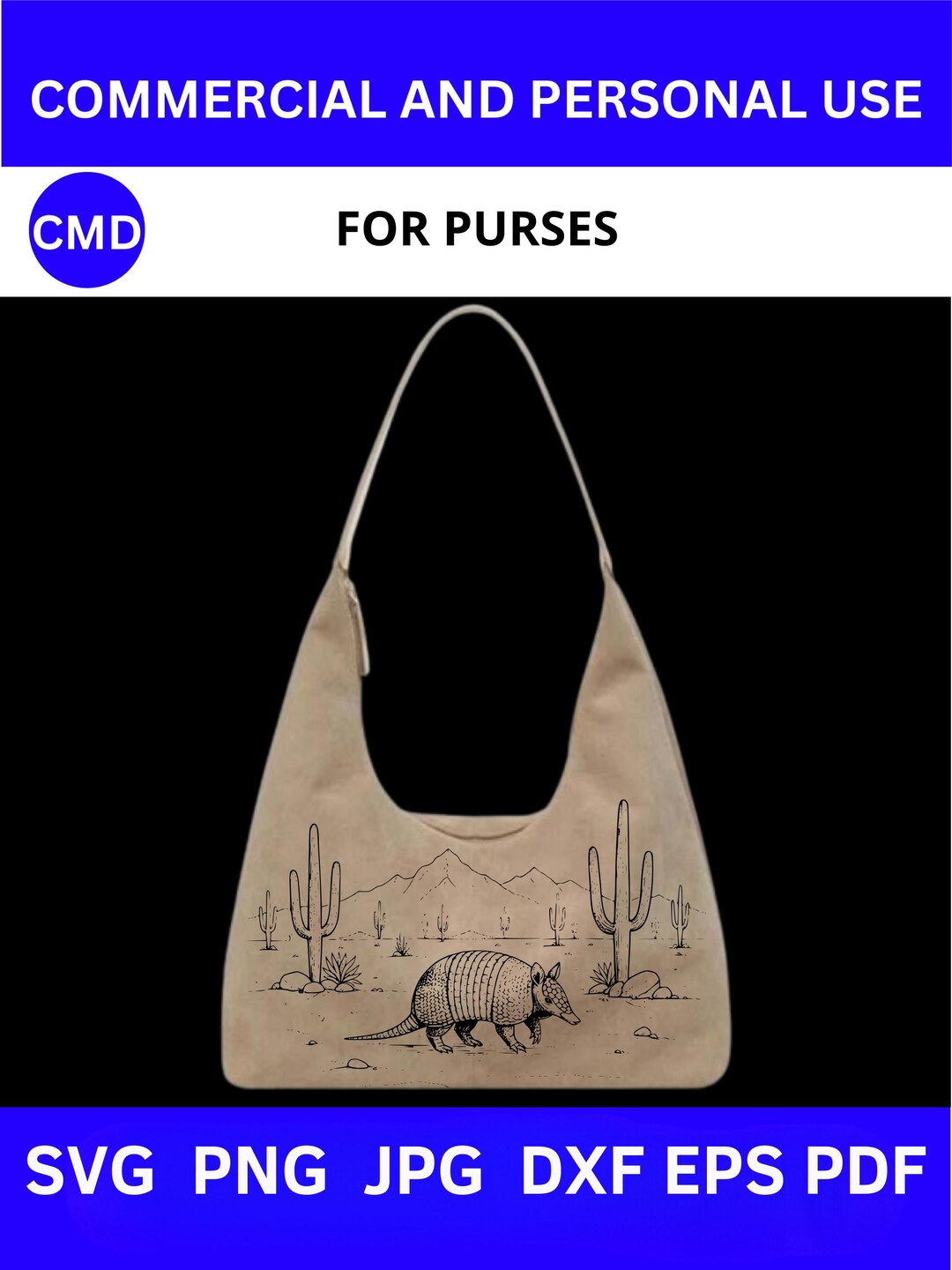 Armadillo Purse Burning Design | Tote Bag | Hand Pyrography | Digital ...