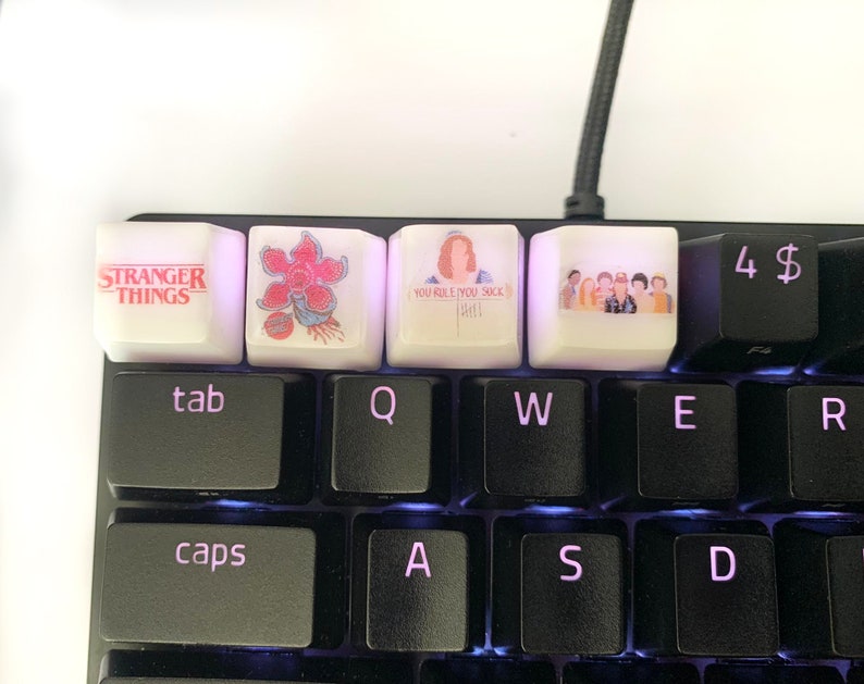 Stranger Things Keycap Artisan Keycaps Custom Keycaps - Etsy Finland