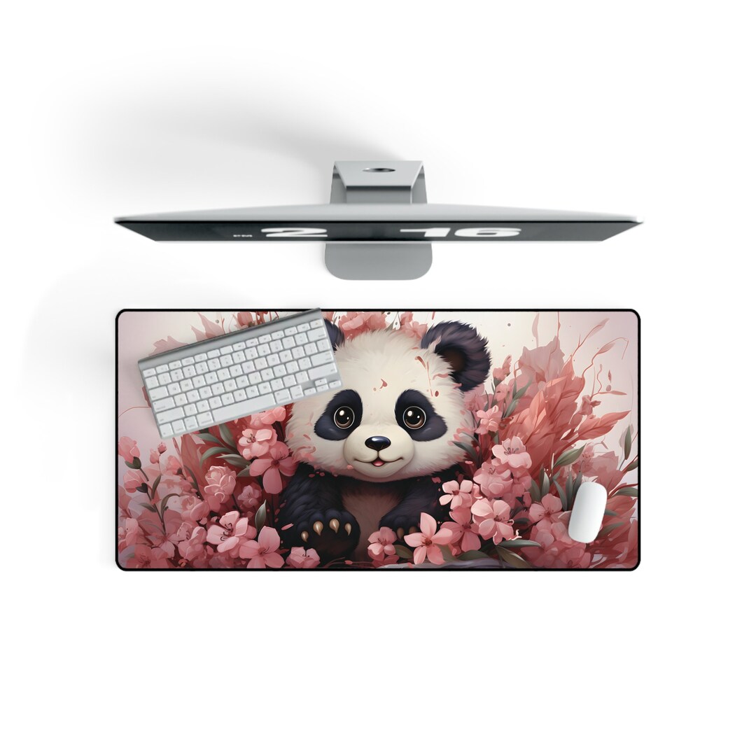 Cute Kawaii Desk Mat Panda Mousepad Large Mouse Mat Cute - Etsy