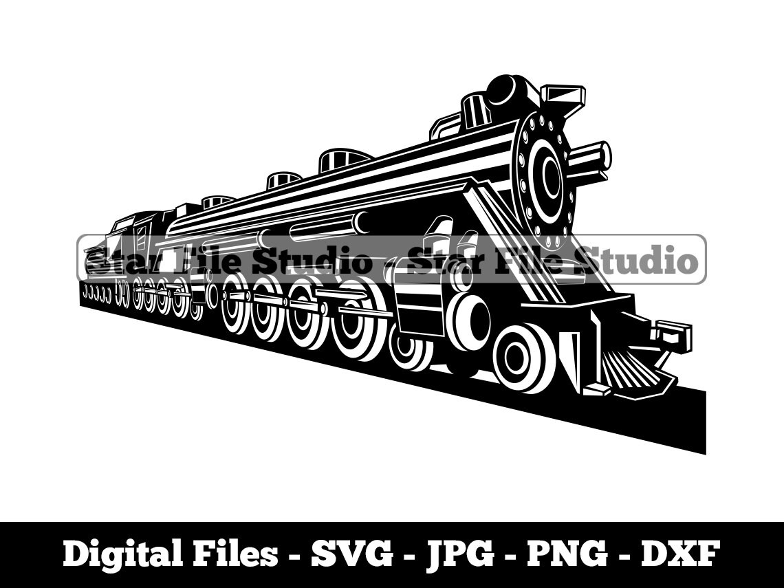 Locomotive 4 Svg Locomotive Svg Train Svg Steam Engine - Etsy