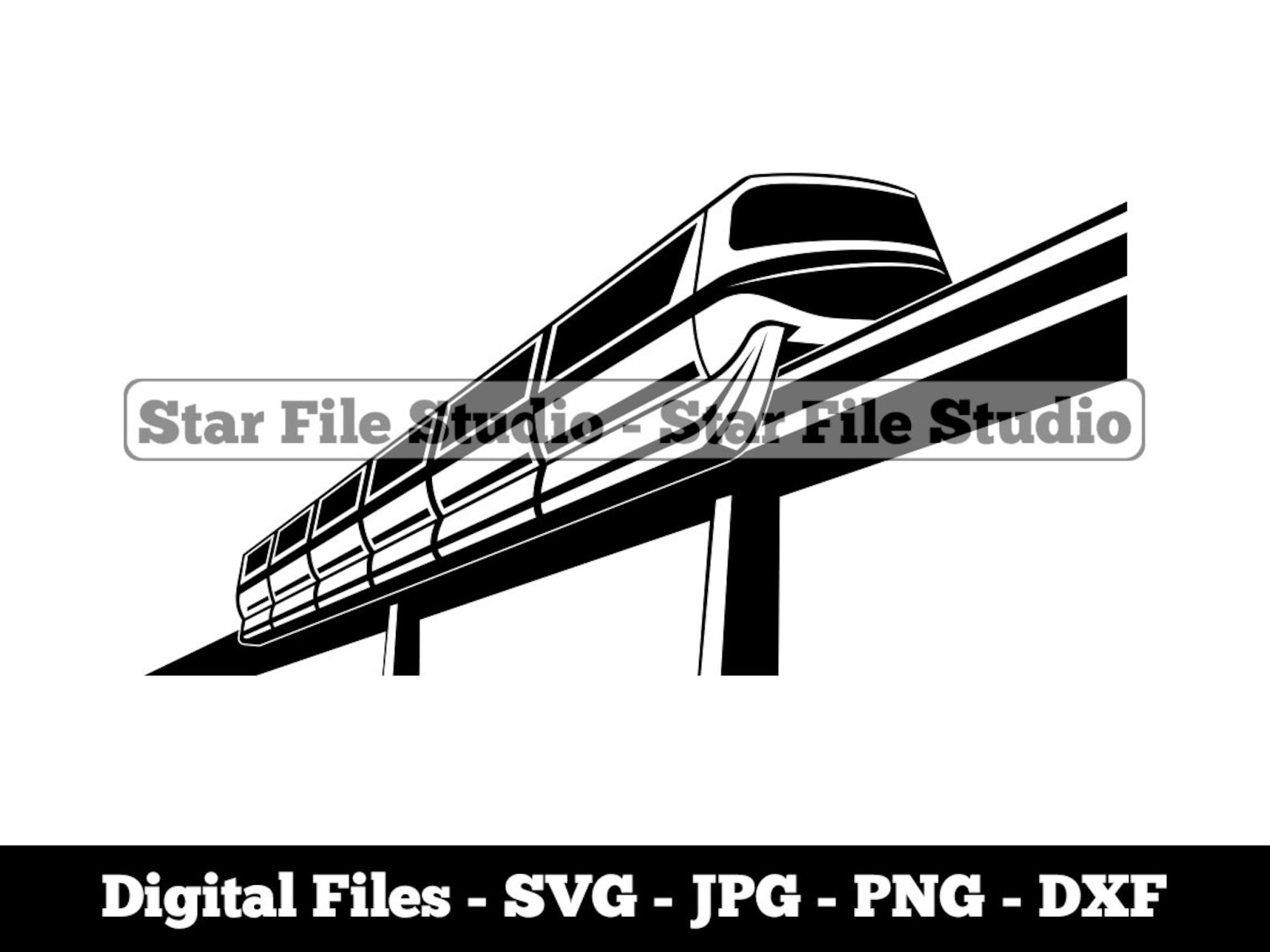 Monorail Svg Train Svg Transportation Svg Monorail Png - Etsy Singapore