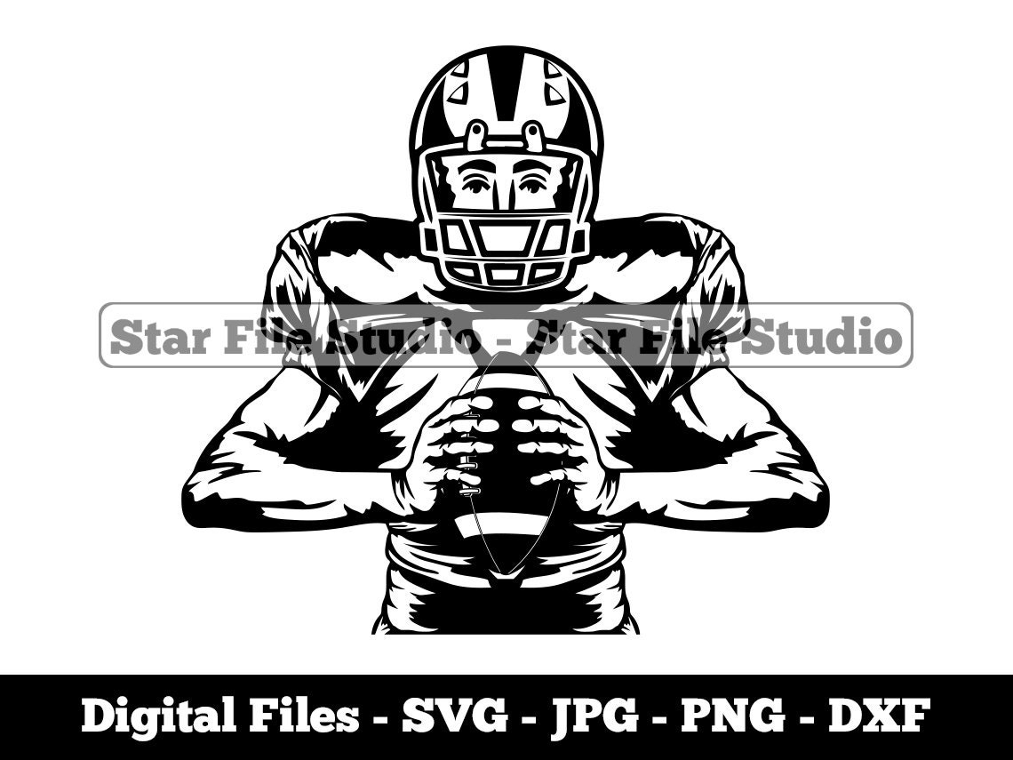 Football Logo 5 Svg Football Svg Fotball Player Svg - Etsy