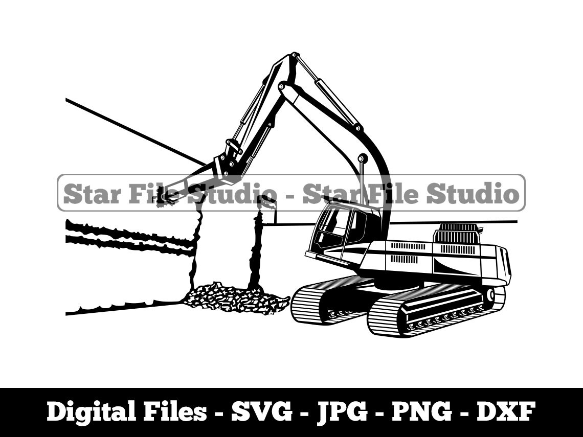 Demolition Excavator Svg Excavator Svg Heavy Equipment Svg - Etsy