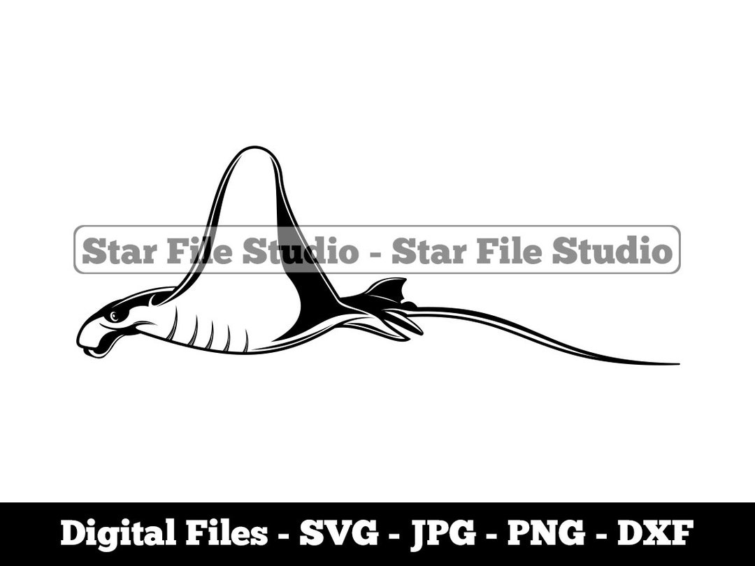 Manta Ray 3 Svg, Ray Svg, Fish Svg, Manta Ray Png, Manta Ray Jpg, Manta ...