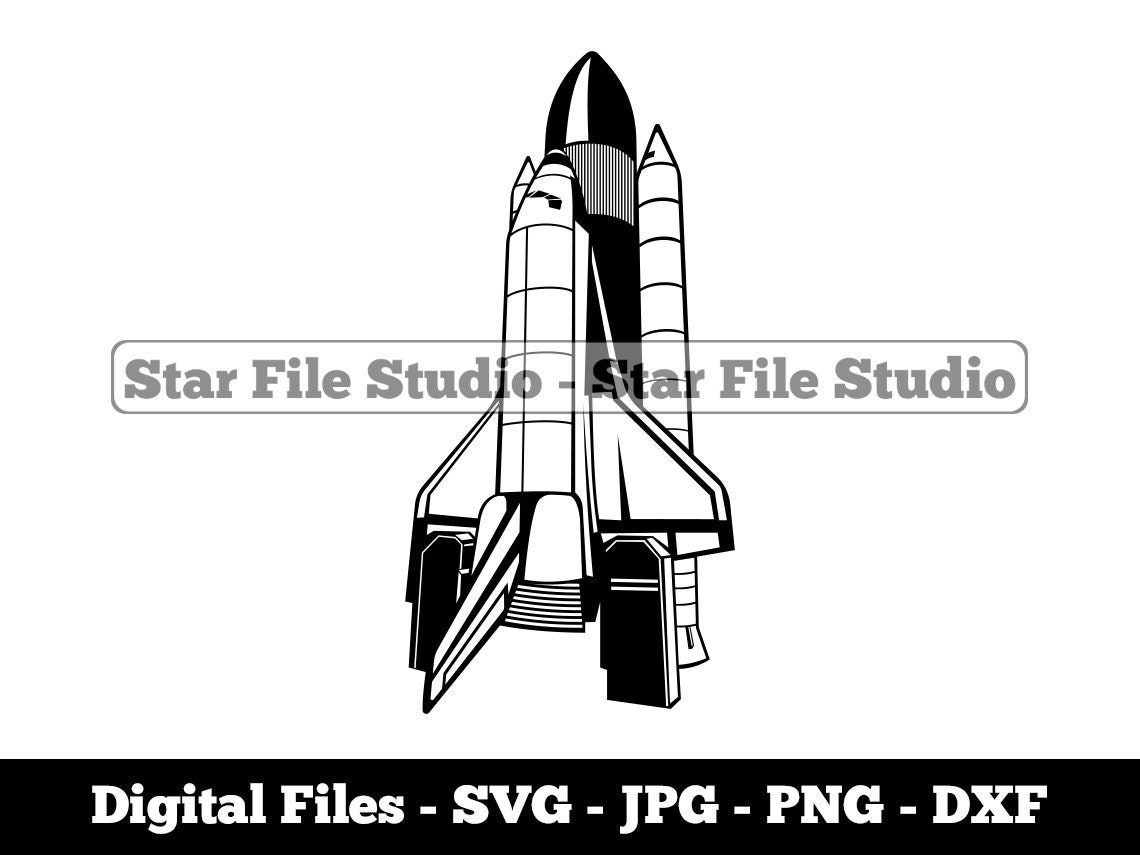 Space Shuttle #2 Svg, Space Exploration Svg, Spacecraft Svg, Space ...