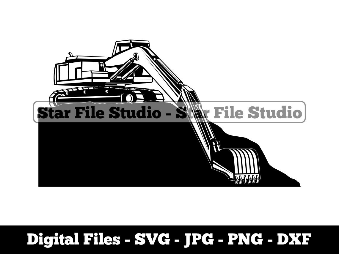 Excavator 8 Svg Excavator Svg Heavy Equipment Svg - Etsy
