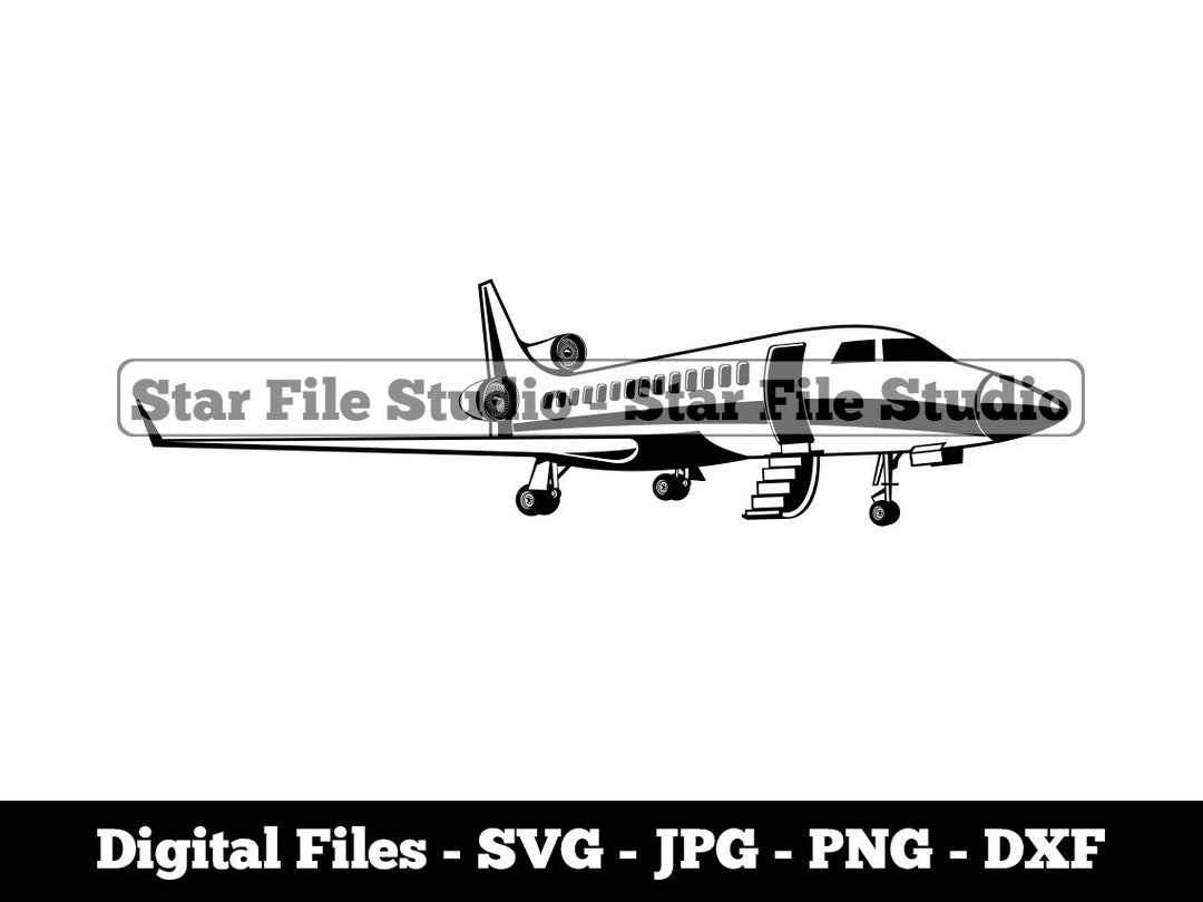 Private Jet #5 Svg, Business Jet Svg, Aircraft Svg, Private Jet Png ...