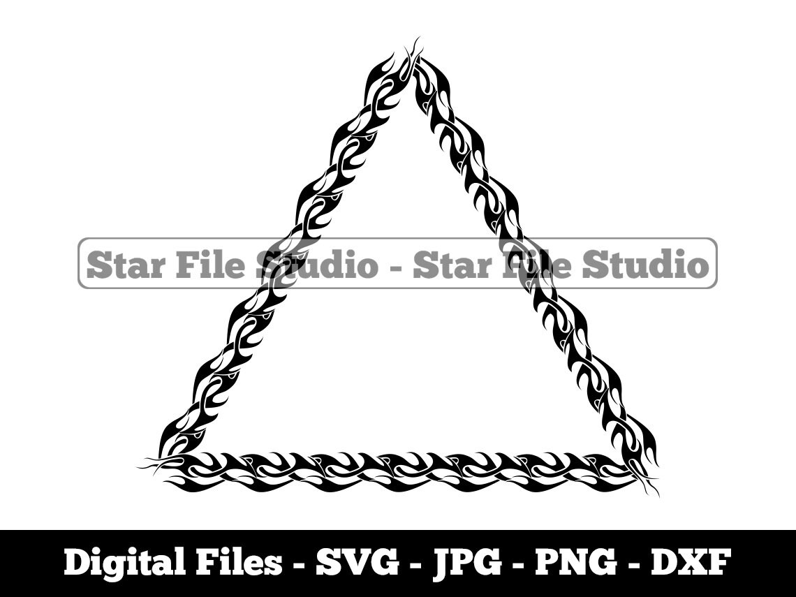 Flaming Triangle Svg Flame Svg Fire Svg Triangle Svg - Etsy