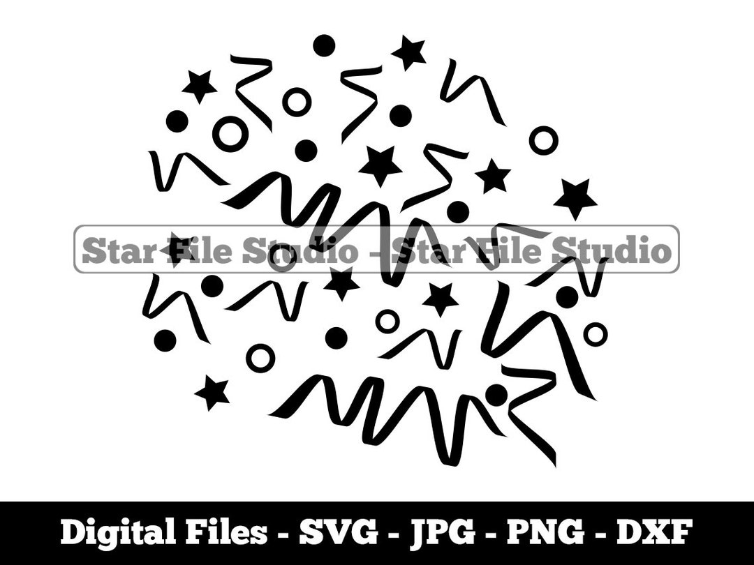 Party Confetti 3 Svg, Birthday Svg, Party Svg, Party Confetti Png ...